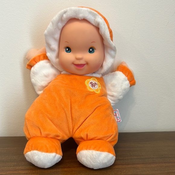 Toys | Goldberger Babys First Doll Plush Rattle Milky So Soft Orange Toy Lovey | Poshmark